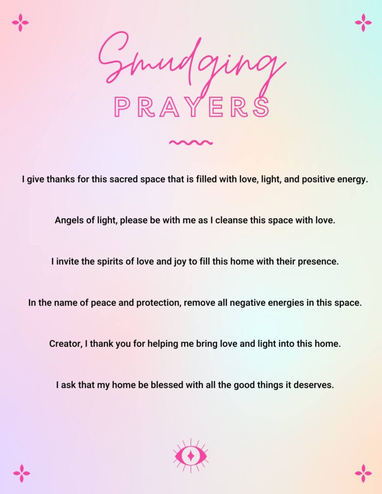 15 Simple Smudging Prayers to Purify and Protect Your Home